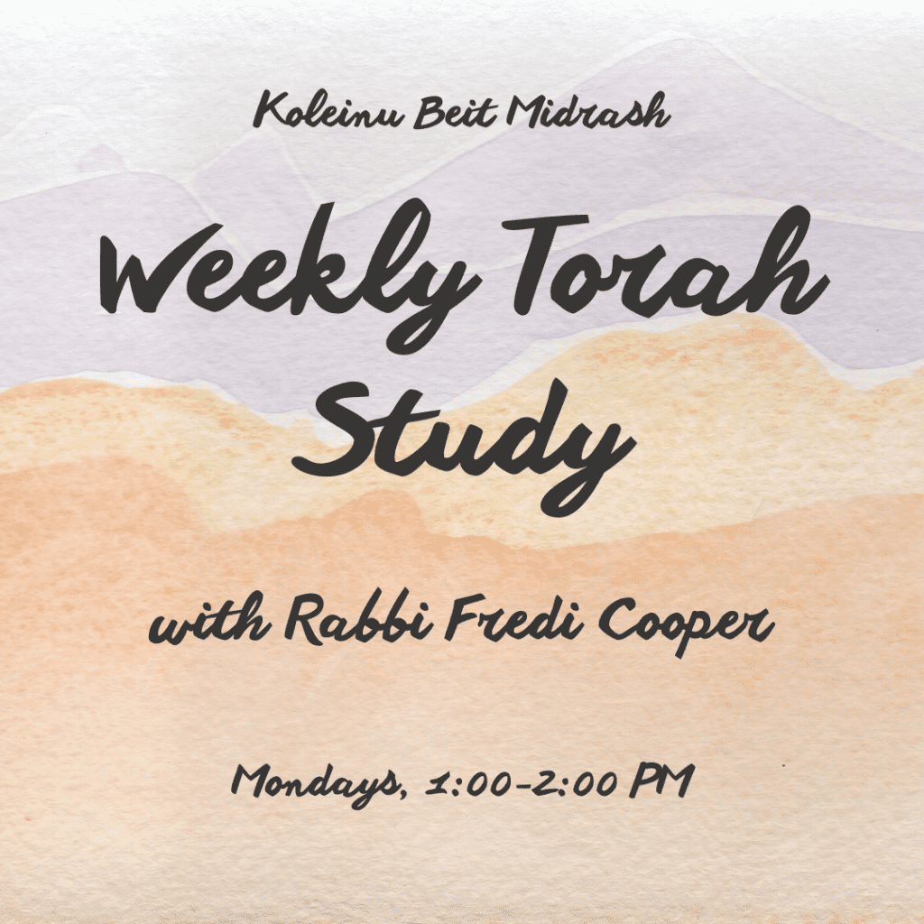 Weekly Torah Study 2023-24 - Germantown Jewish Centre