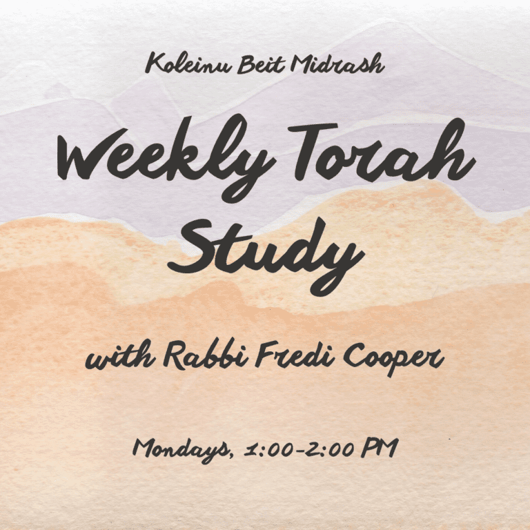 Weekly Torah Study 2023-24 - Germantown Jewish Centre