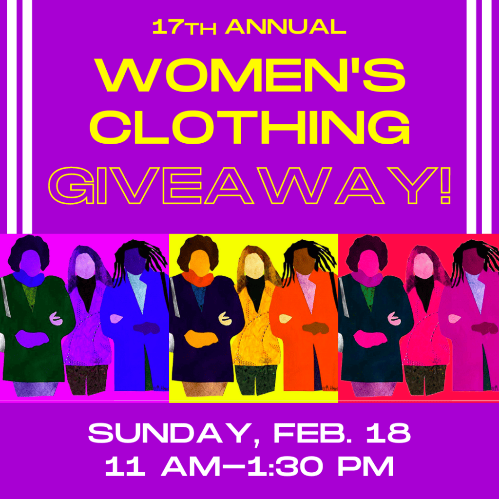 Women's Clothing Giveaway on Feb. 18 - All genders welcome ...