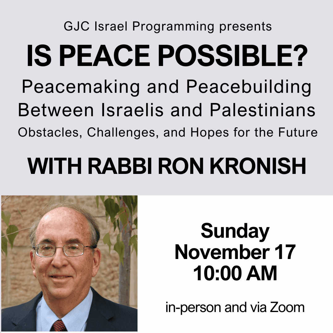 Is Peace Possible? Peacemaking and Peacebuilding Between Israelis and ...